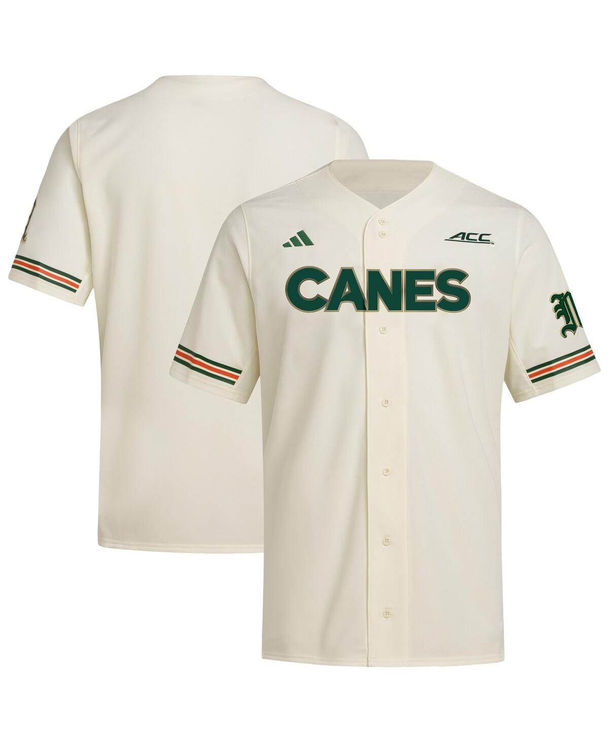 Click here for Adidas Mens Cream Miami Hurricanes Replica Basebal... prices