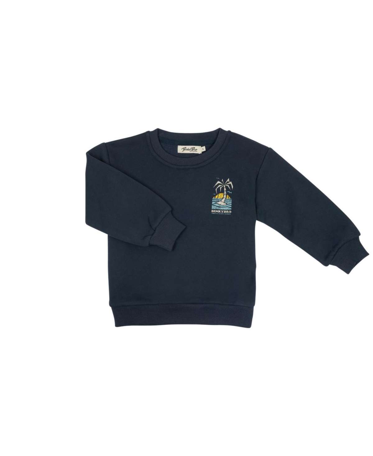 Click here for BinkyBro Boys On a Beach Crewneck - Navy blue prices