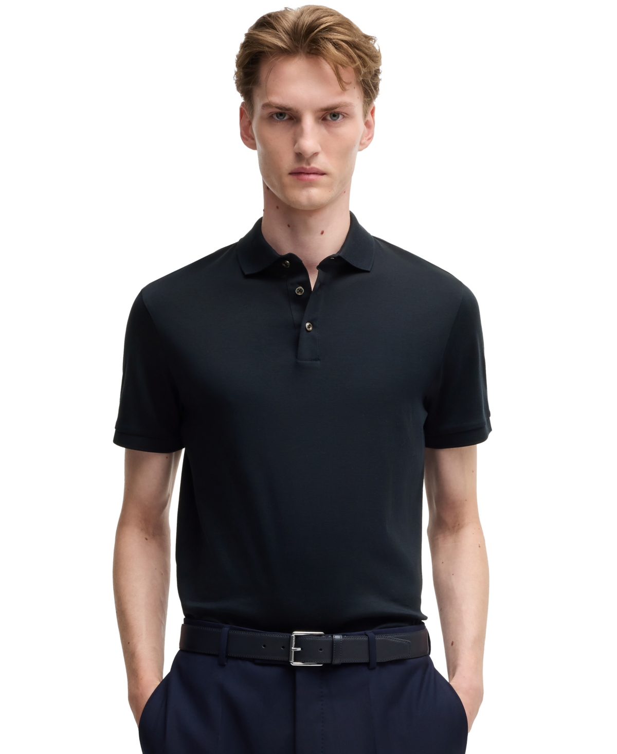 Click here for Boss by Hugo Boss Mens Mercerized Cotton Regular-F... prices