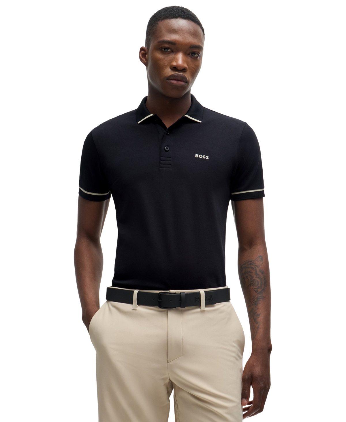 Click here for Boss by Hugo Boss Mens Contrast Trim Slim-Fit Polo... prices