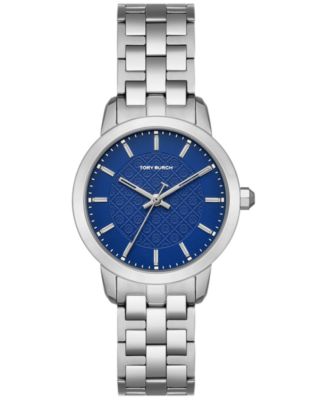 Tory Burch Women's The Tory Stainless Steel Bracelet Watch 34mm - Macy's