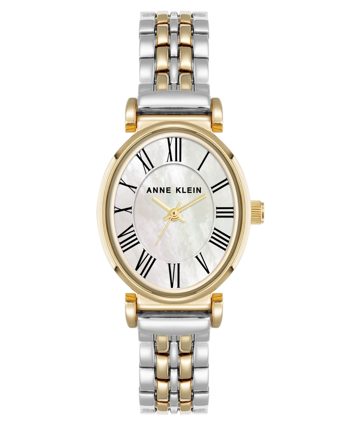 Click here for Anne Klein Womens Quartz Contemporary Oval Two-Ton... prices