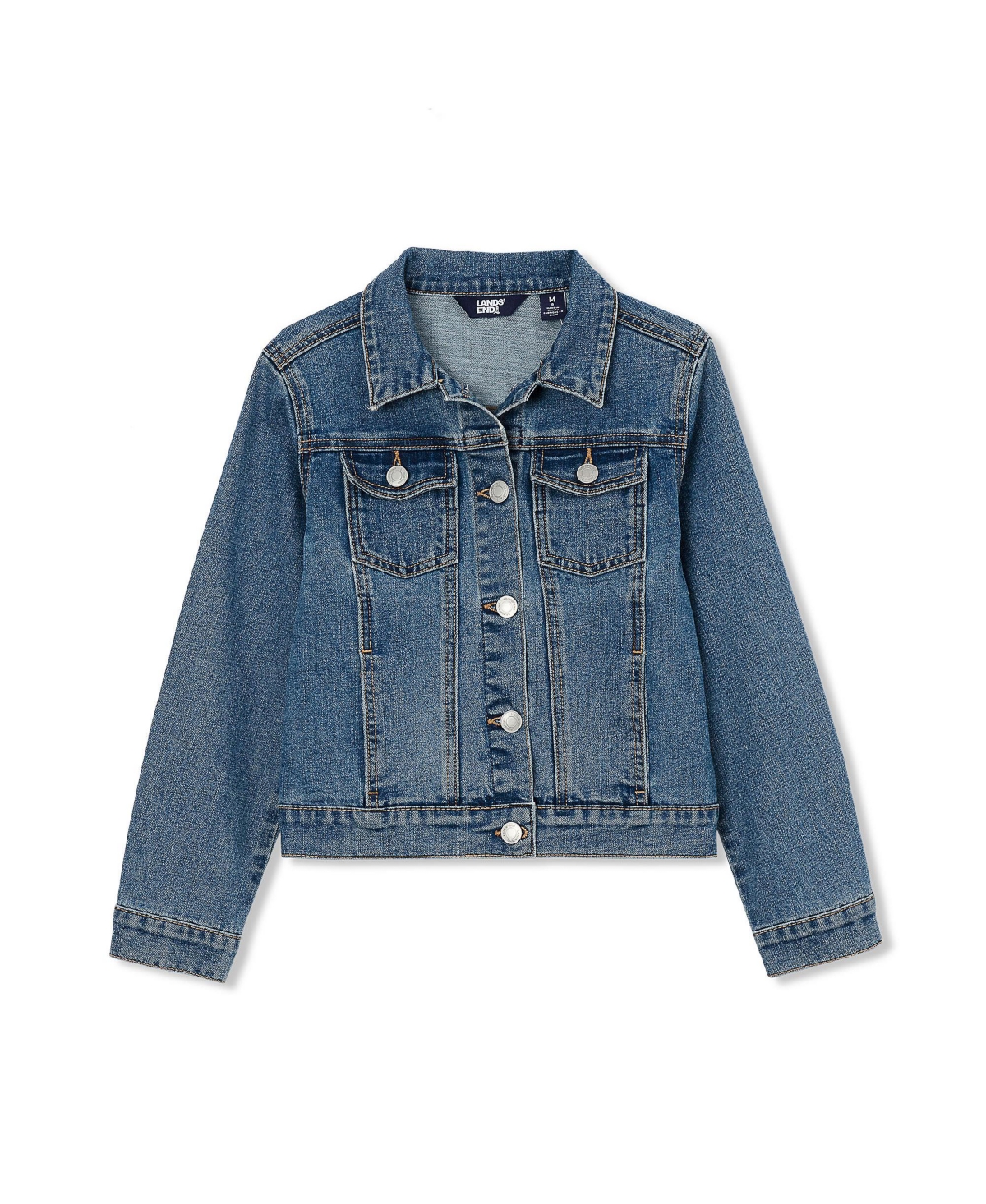Click here for Lands End Girls Denim Jacket - Legend prices