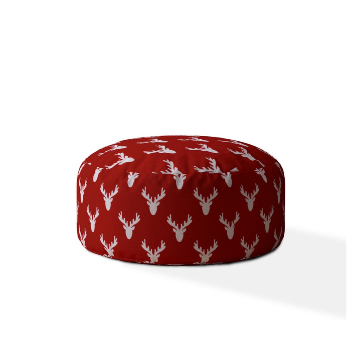 Click here for Textured Cotton Round Stag Pouf Ottoman – S... prices