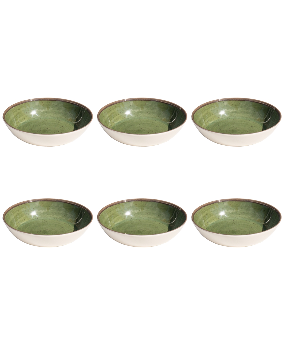 Click here for Abode Homewares Retreat Pottery Low 6-Pc. Bowls  S... prices