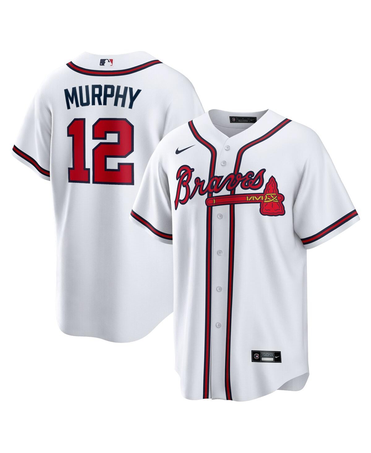 Click here for Nike Mens White Sean Murphy Atlanta Braves Replica... prices