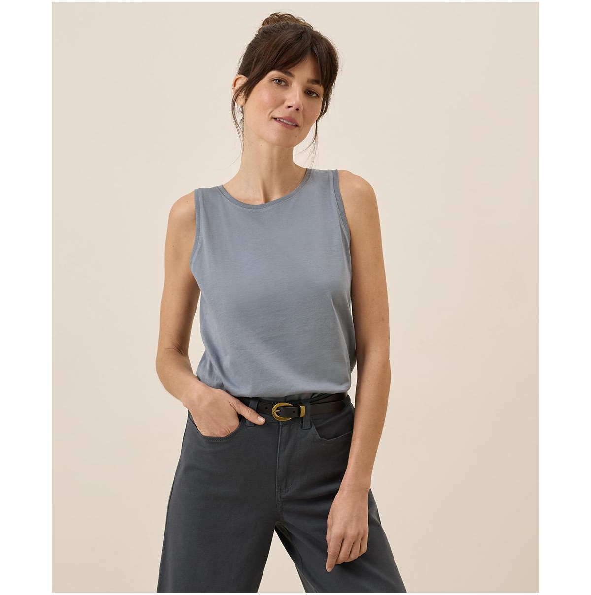 Click here for Pact Womens Organic Cotton Softspun High Neck Tank... prices