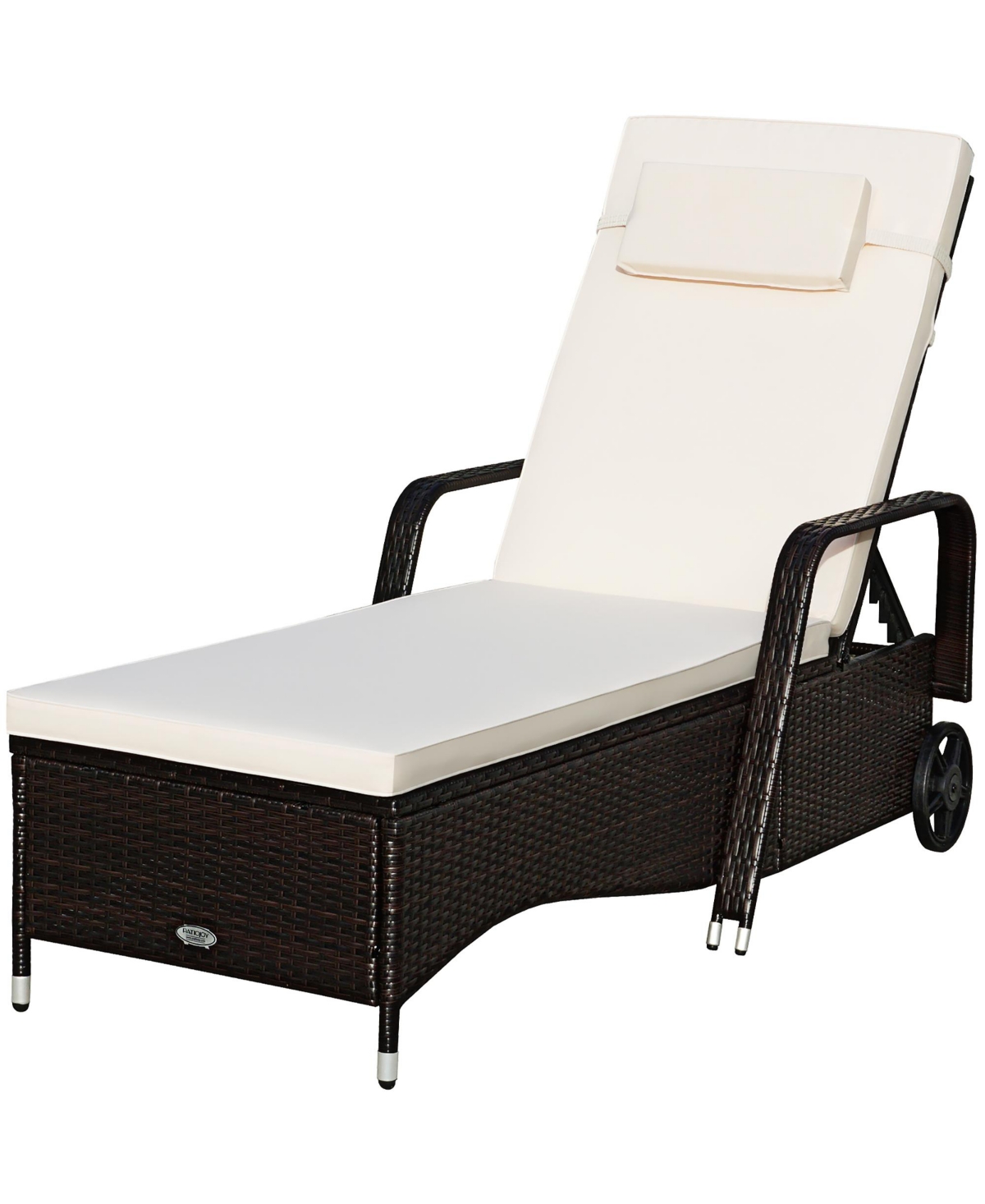 Click here for Patio Rattan Lounge Chair Chaise Adjustable Reclin... prices
