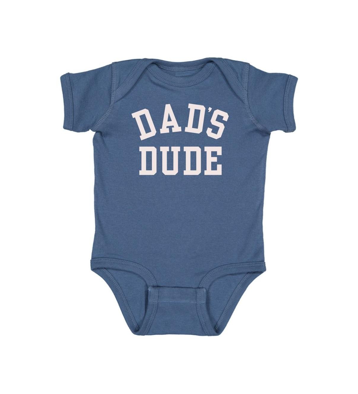 Sweet Wink Baby Boys Dads Dude Short Sleeve Bodysuit - Indigo