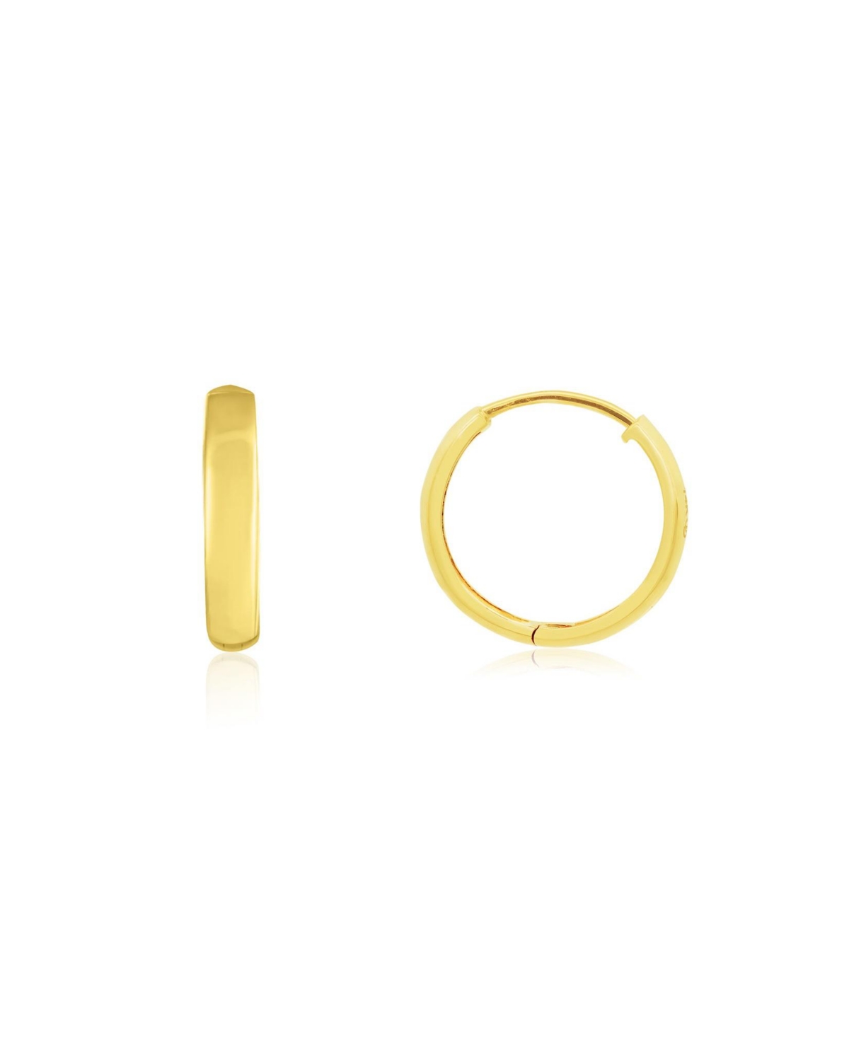 Click here for The Lovery Gold Huggie Hoop Earrings 14K Gold 15 x... prices