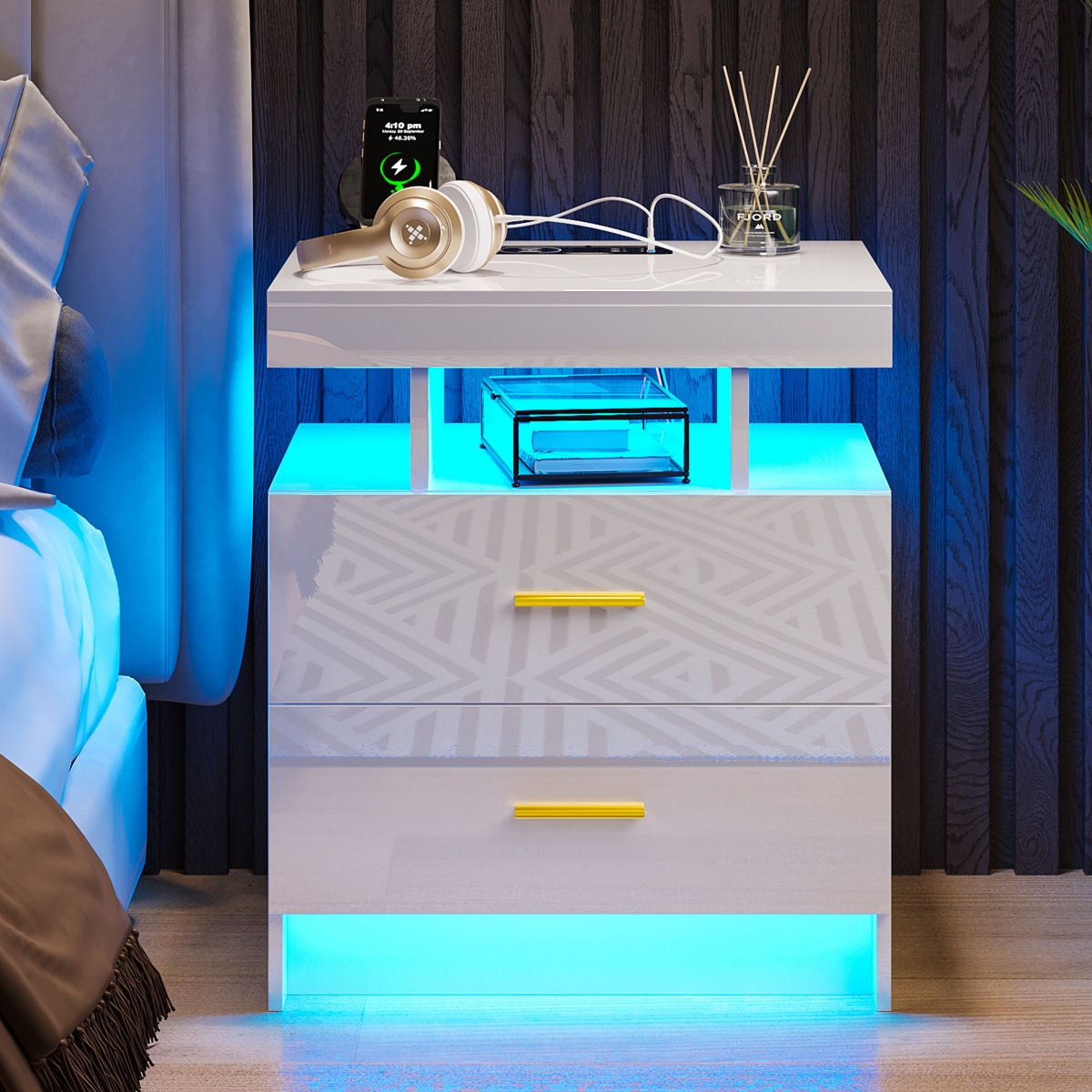 Click here for Vlsrka Rgb Led Night Stand - White prices