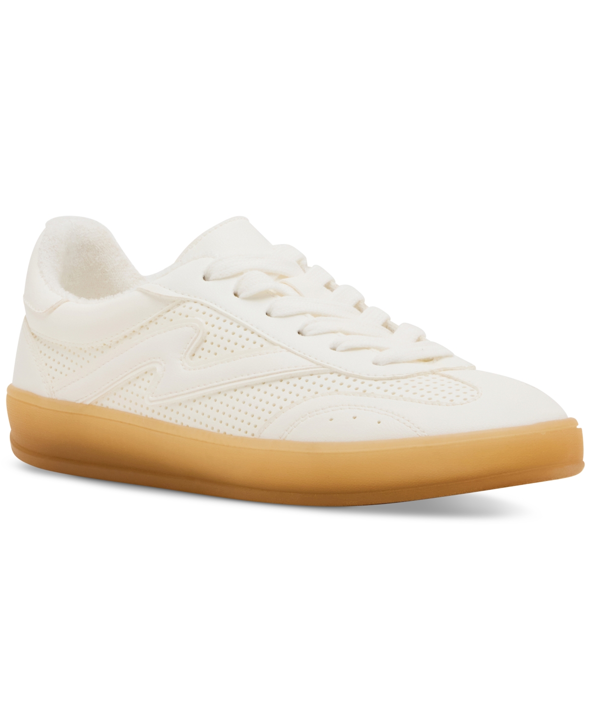Click here for Madden Girl Giia Lace-Up Low-Top Sneakers - White/... prices