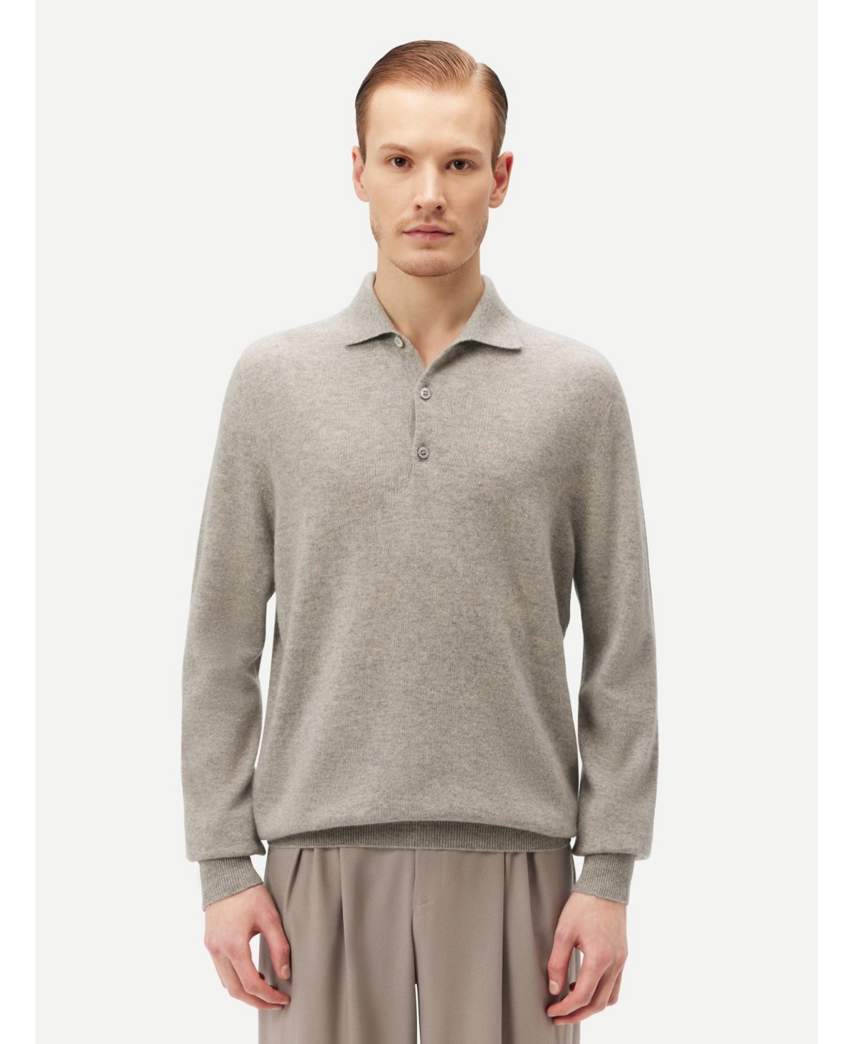 Click here for Gobi Cashmere Mens Polo Neck Sweater - Gray-flint... prices
