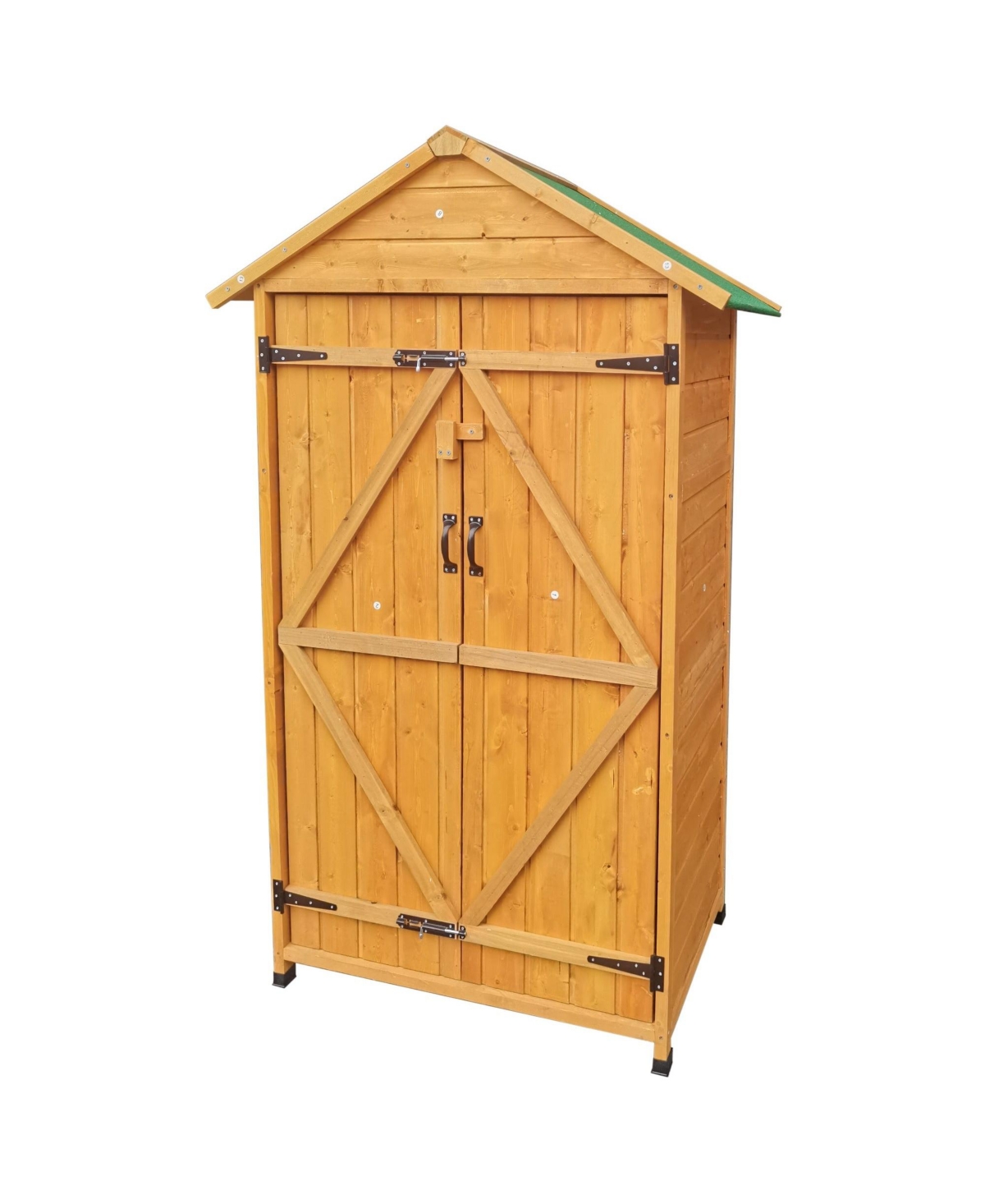 Click here for Mondawe 63.58X 54.6X 53.15 Wooden Shed Outdoor Sto... prices