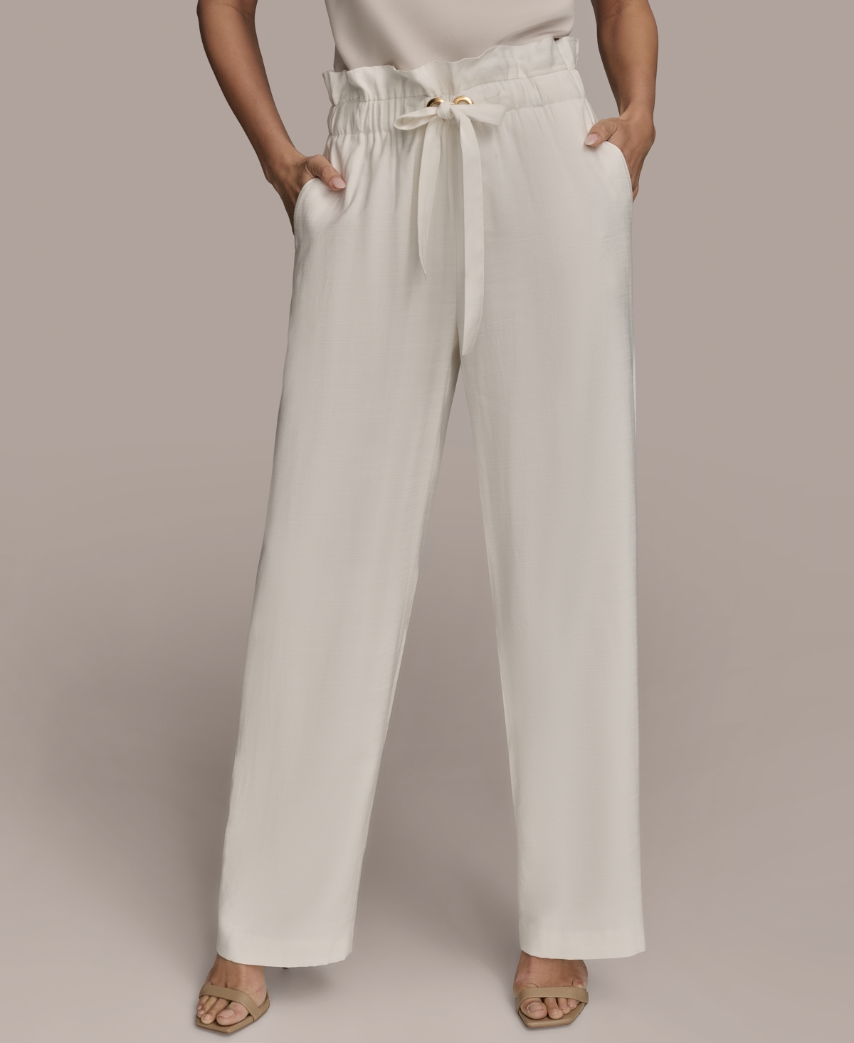 Click here for Donna Karan New York Womens Tie Waist Wide-Leg Pan... prices