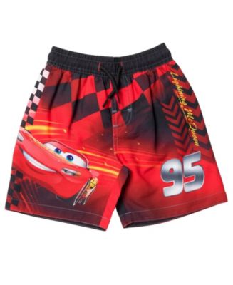 Cars Boys Pixar Lightning McQueen Swim Trunks Bathing Suit - Macy's