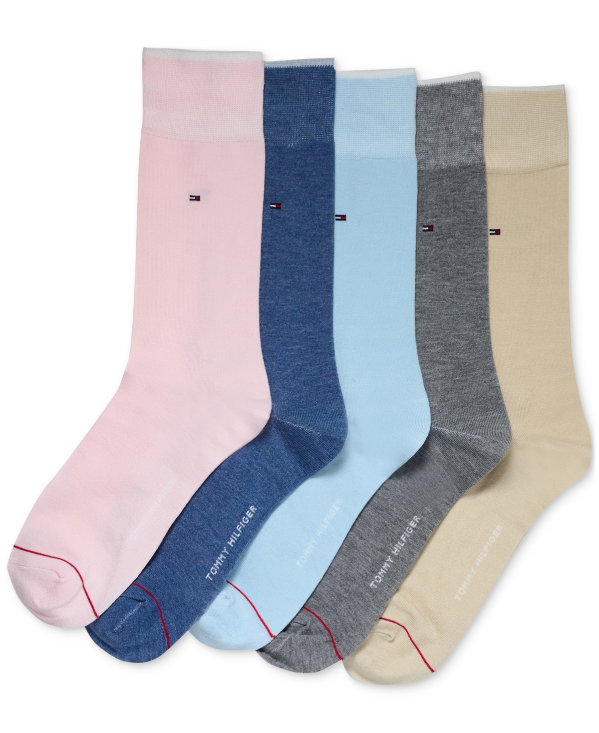 Click here for Tommy Hilfiger Mens Dress Socks  5-Pack - Light Pi... prices