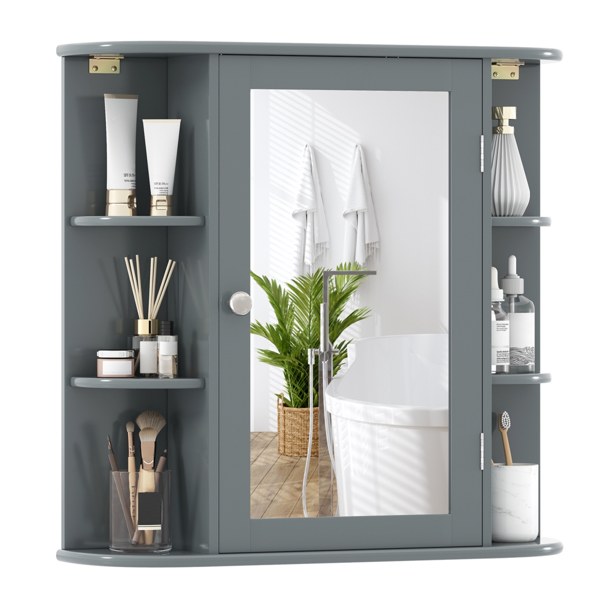Click here for Gymax Wall Mounted Medicine Storage Cabinet Bathro... prices
