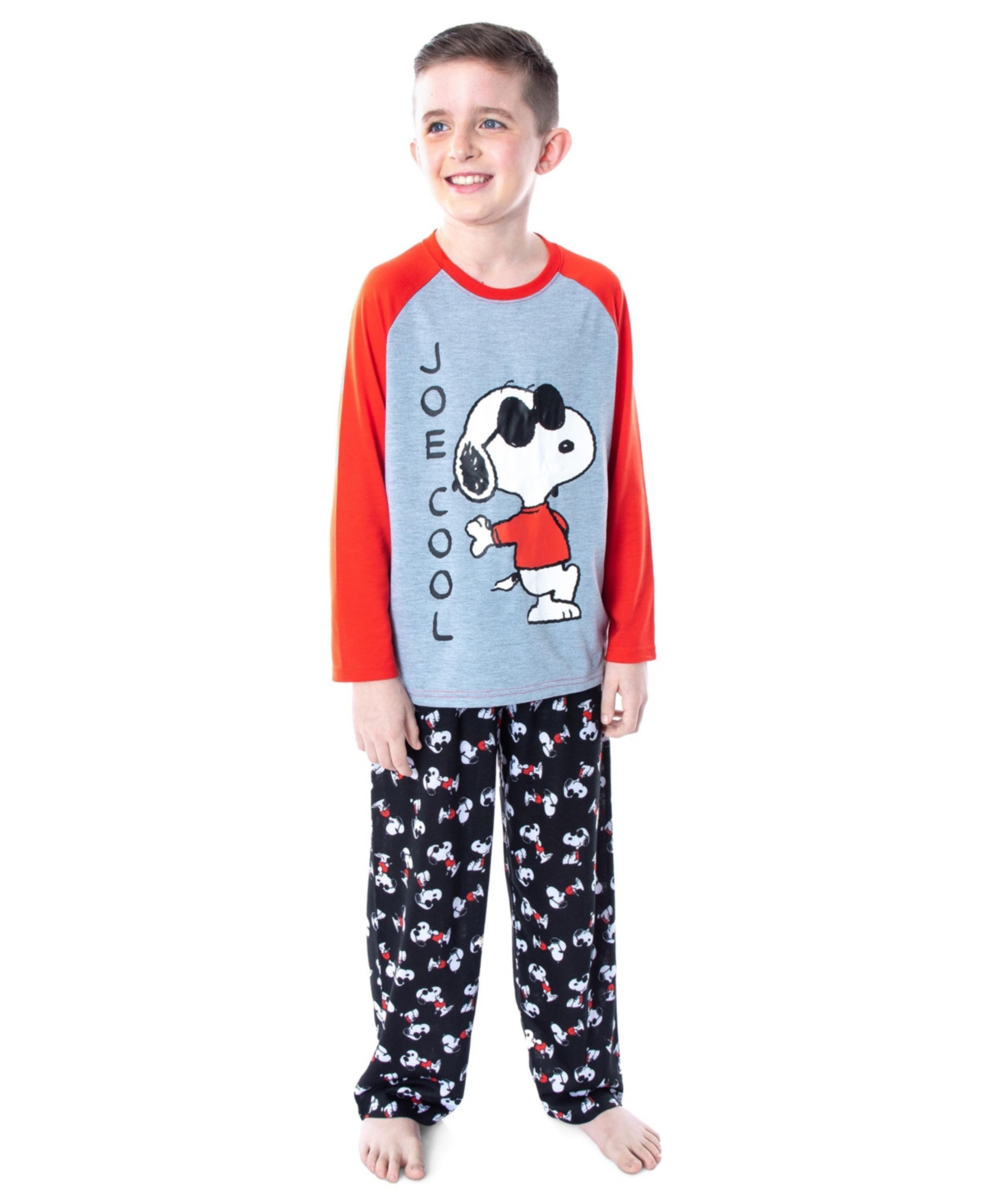 Click here for Peanuts Boys Joe Cool Snoopy Pajamas Raglan Shirt... prices