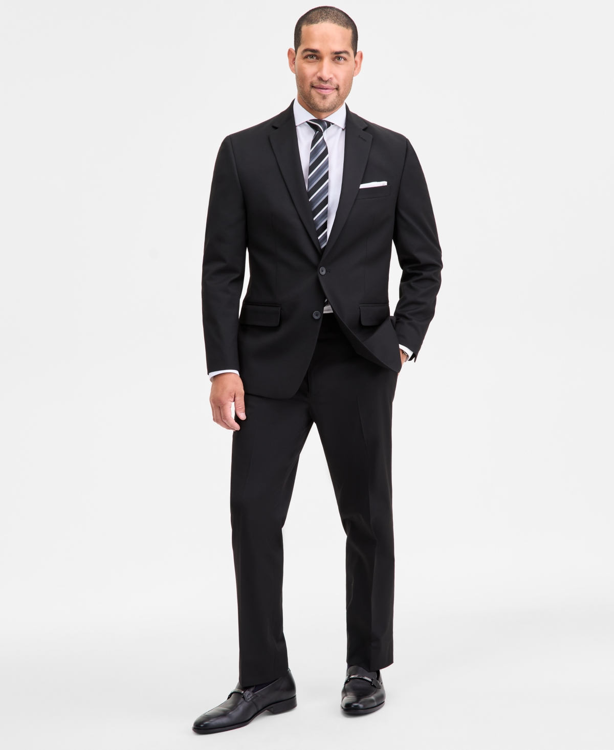 Click here for Izod Mens Classic Fit Suit - Black prices