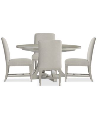 Cornelia 5-Pc. Set (Round Table & 4 Side Chairs) - Macy's