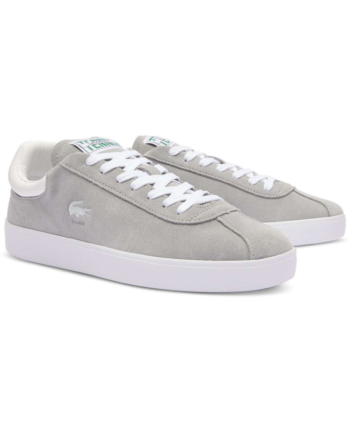 Click here for Lacoste Mens Baseshot 124 Low-Profile Sneakers - G... prices