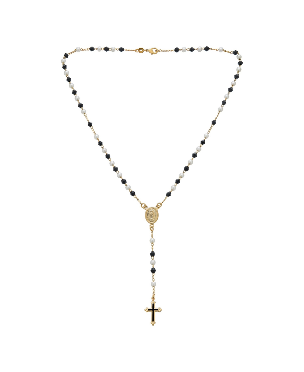Click here for Bling Jewelry Dainty Black & White Pearl Virgin Ma... prices