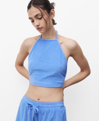 Mango Women's Terry Cotton Top - Macy's