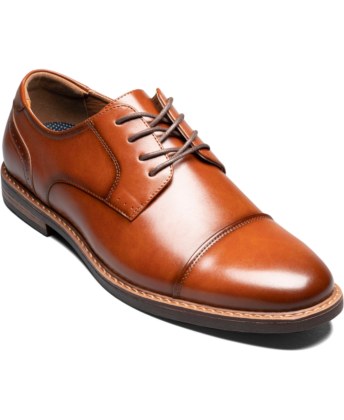 Click here for Nunn Bush Mens Royce Cap Toe Oxford - Cognac prices