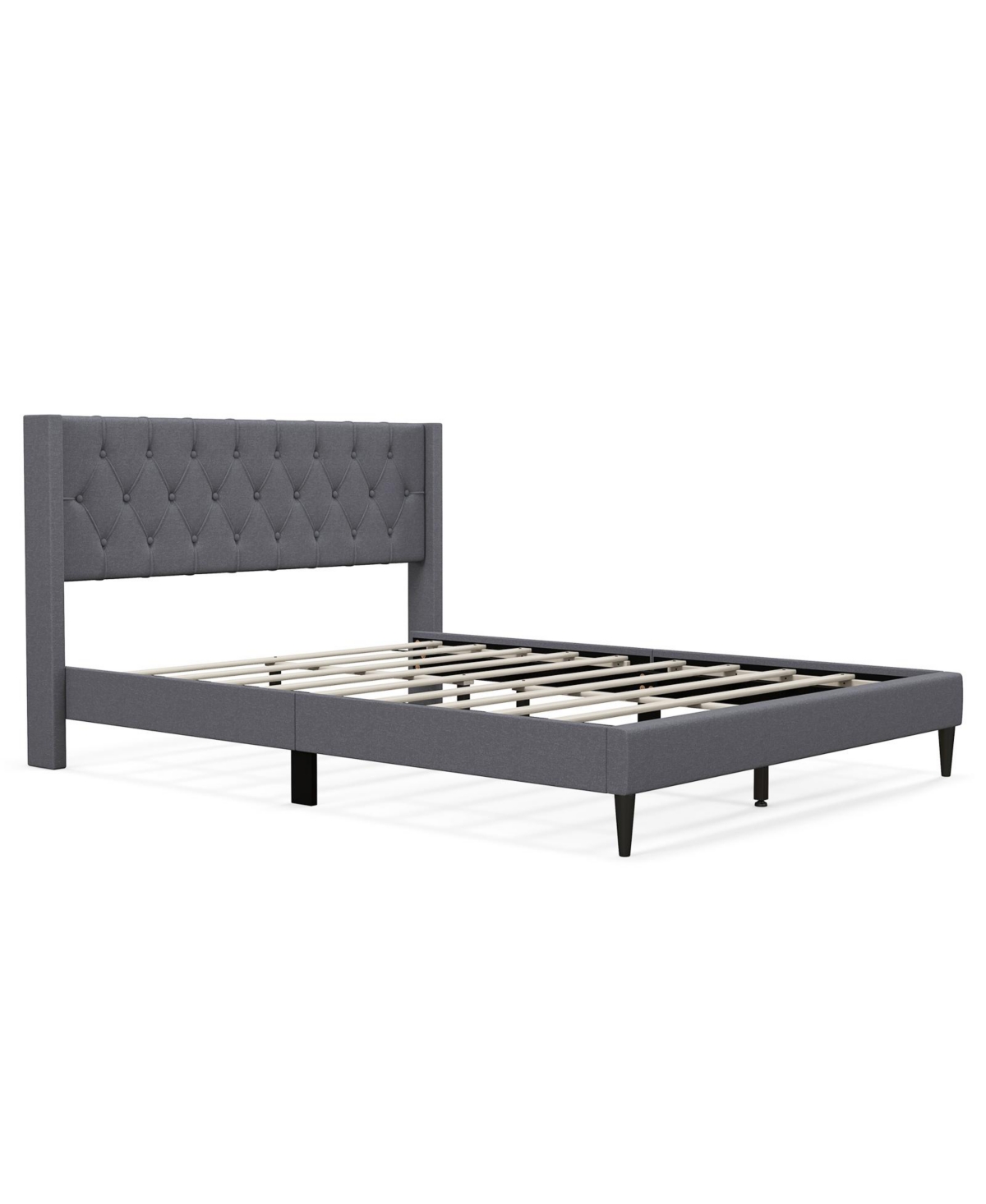 Click here for Queen Size Upholstered Platform Bed with Button Tu... prices