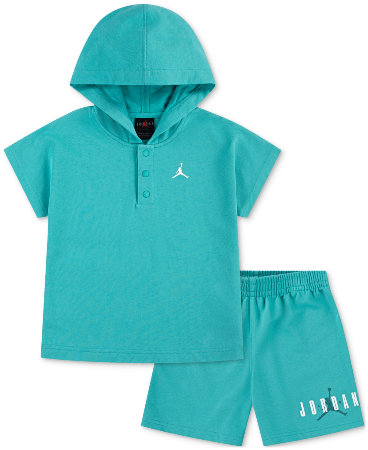 Click here for Jordan Baby Boys French Terry Henley Hoodie & Shor... prices