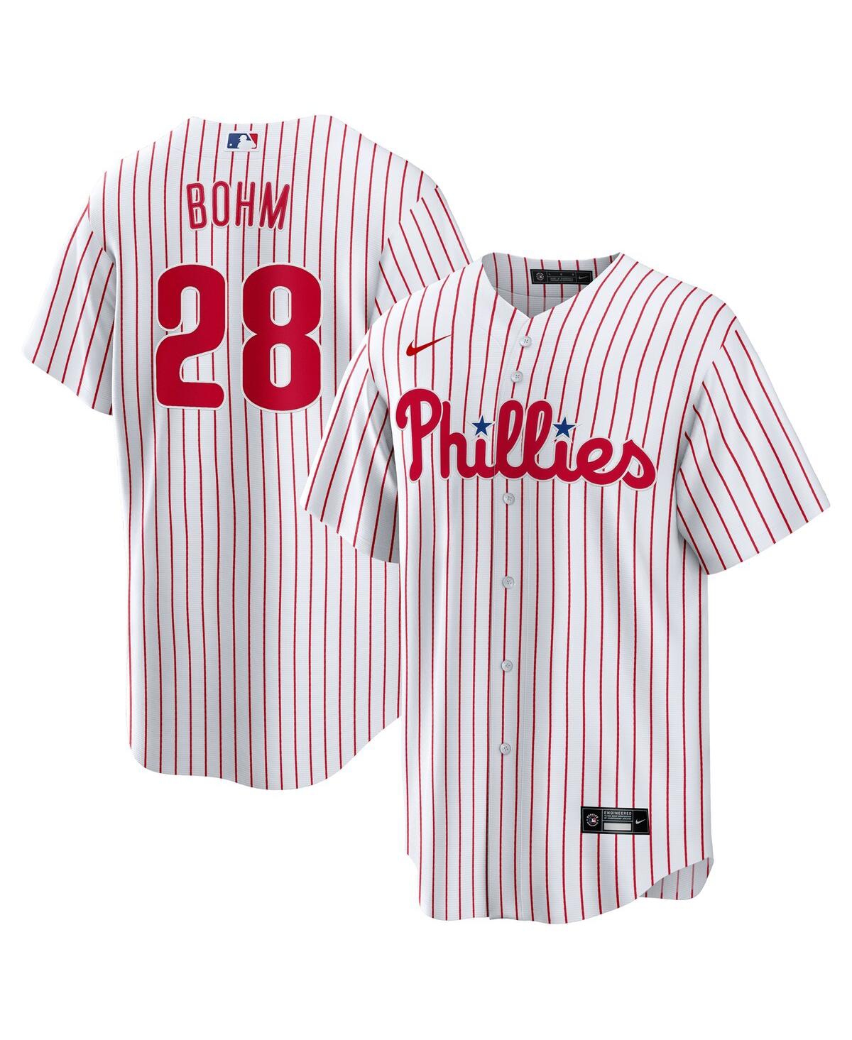 Click here for Nike Mens Alec Bohm White Philadelphia Phillies Ho... prices