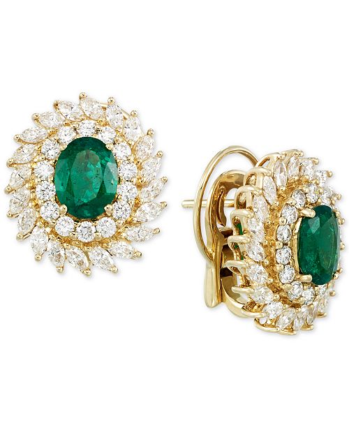 RARE Featuring GEMFIELDS Emerald (1-9/10 ct. t.w.) and Diamond (2-1/3 ...