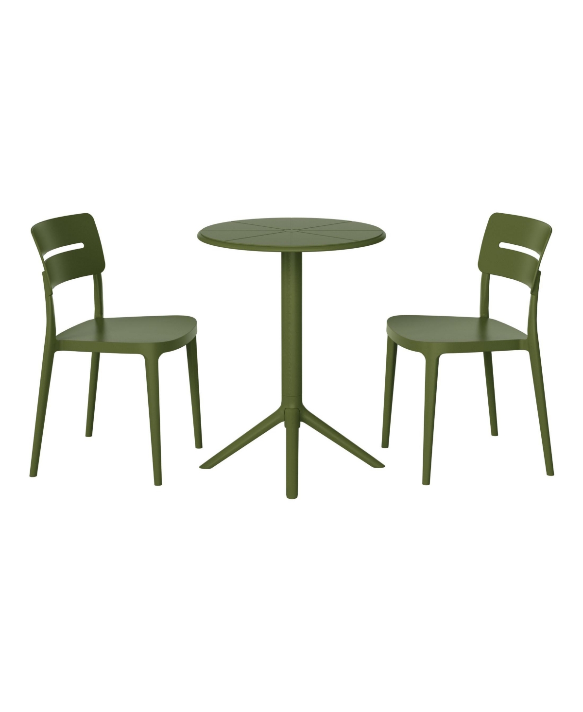 Click here for 3-Piece Outdoor Resin Patio Bistro Set with Stacka... prices