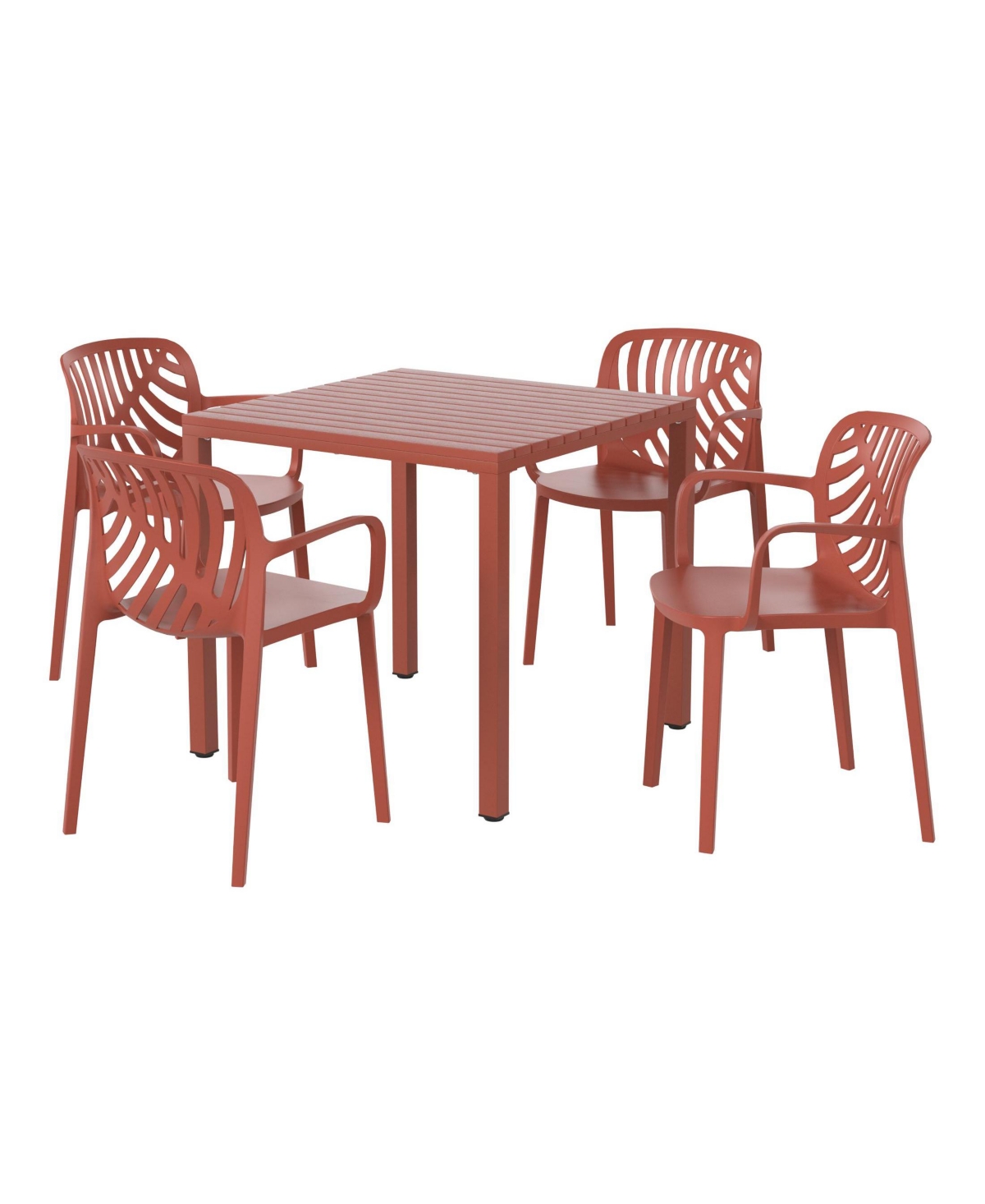 Click here for 5-Piece Outdoor Square Dining Table Patio Set with... prices