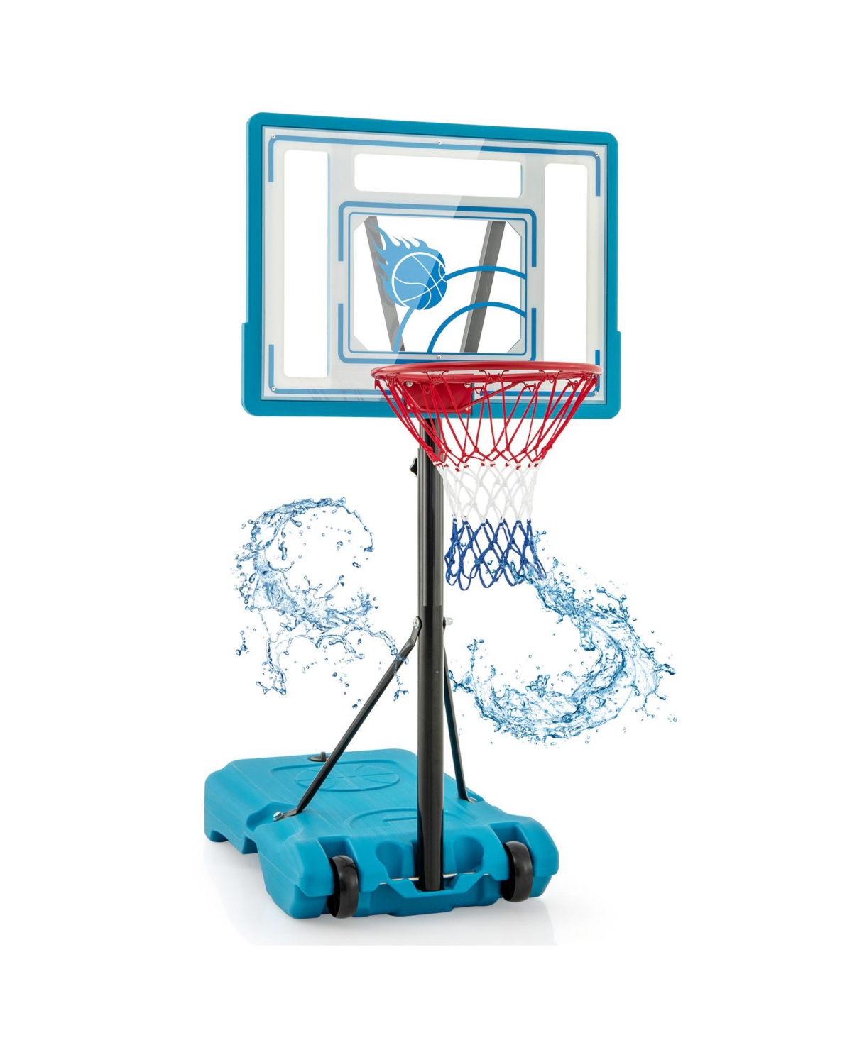 Click here for Height Adjustable Pool Basketball Hoop for Kids Te... prices