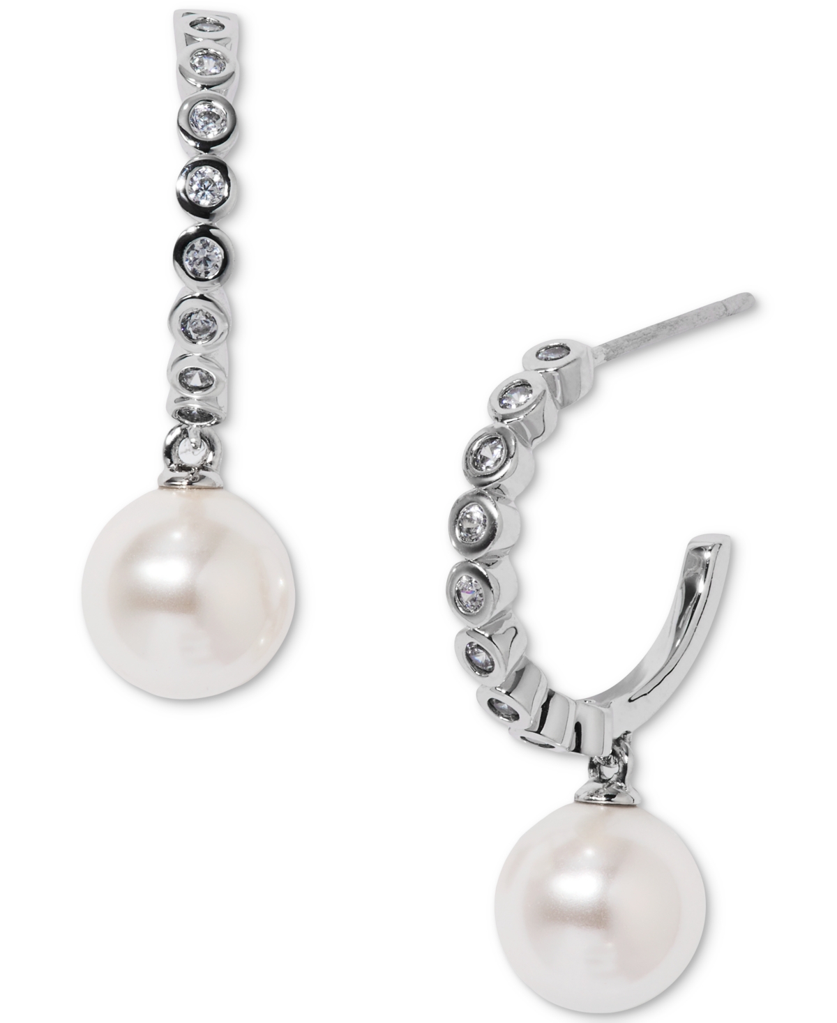 Click here for Eliot Danori Silver-Tone Imitation Pearl & Cubic Z... prices