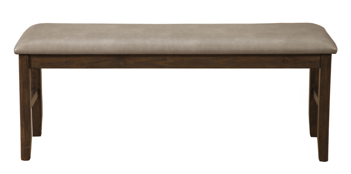 Click here for Faux Leather Distressed Upholstery Dining Bench -... prices
