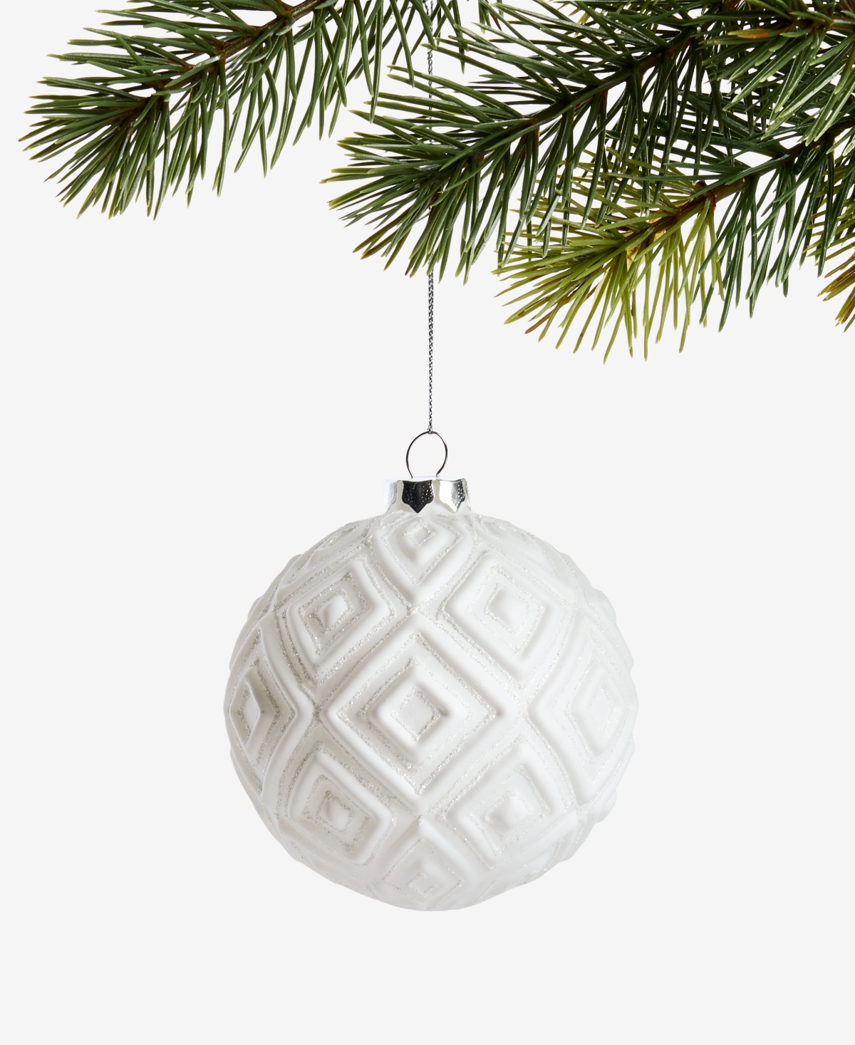 Click here for Holiday Lane Nordic Wonderland Glass White Ball Or... prices