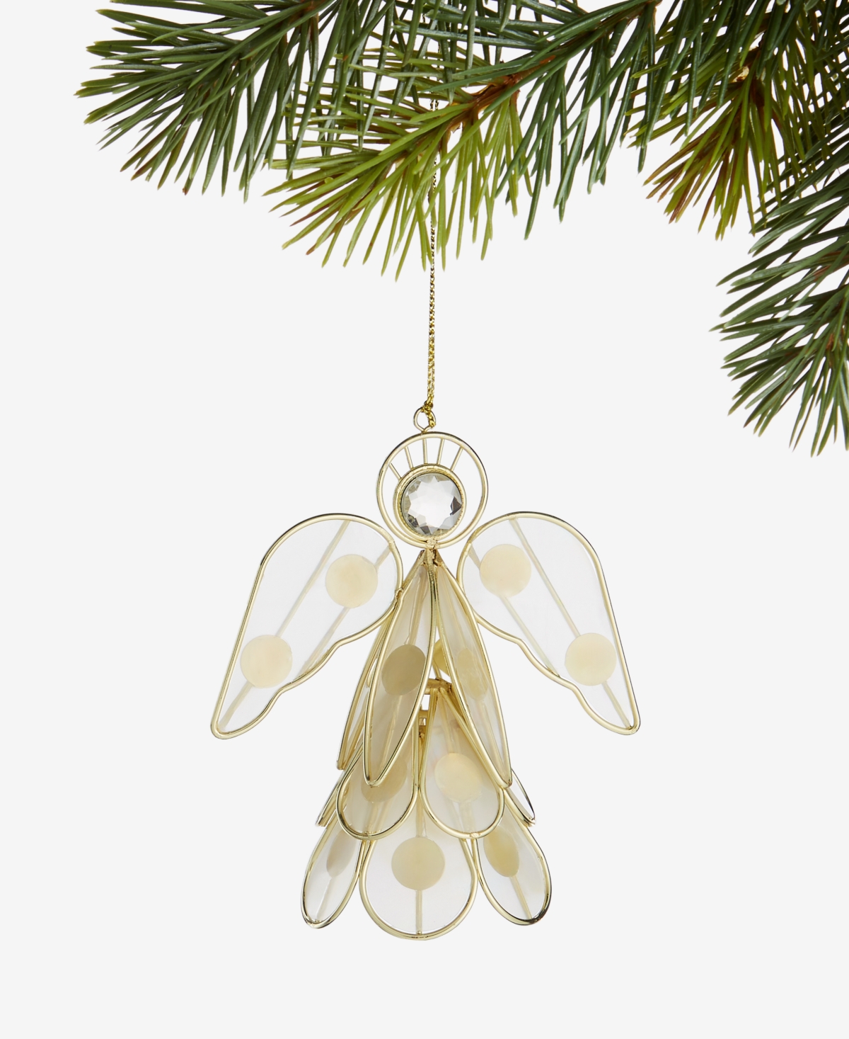Click here for Holiday Lane Blessed Gold-Tone Angel Ornament  Mac... prices