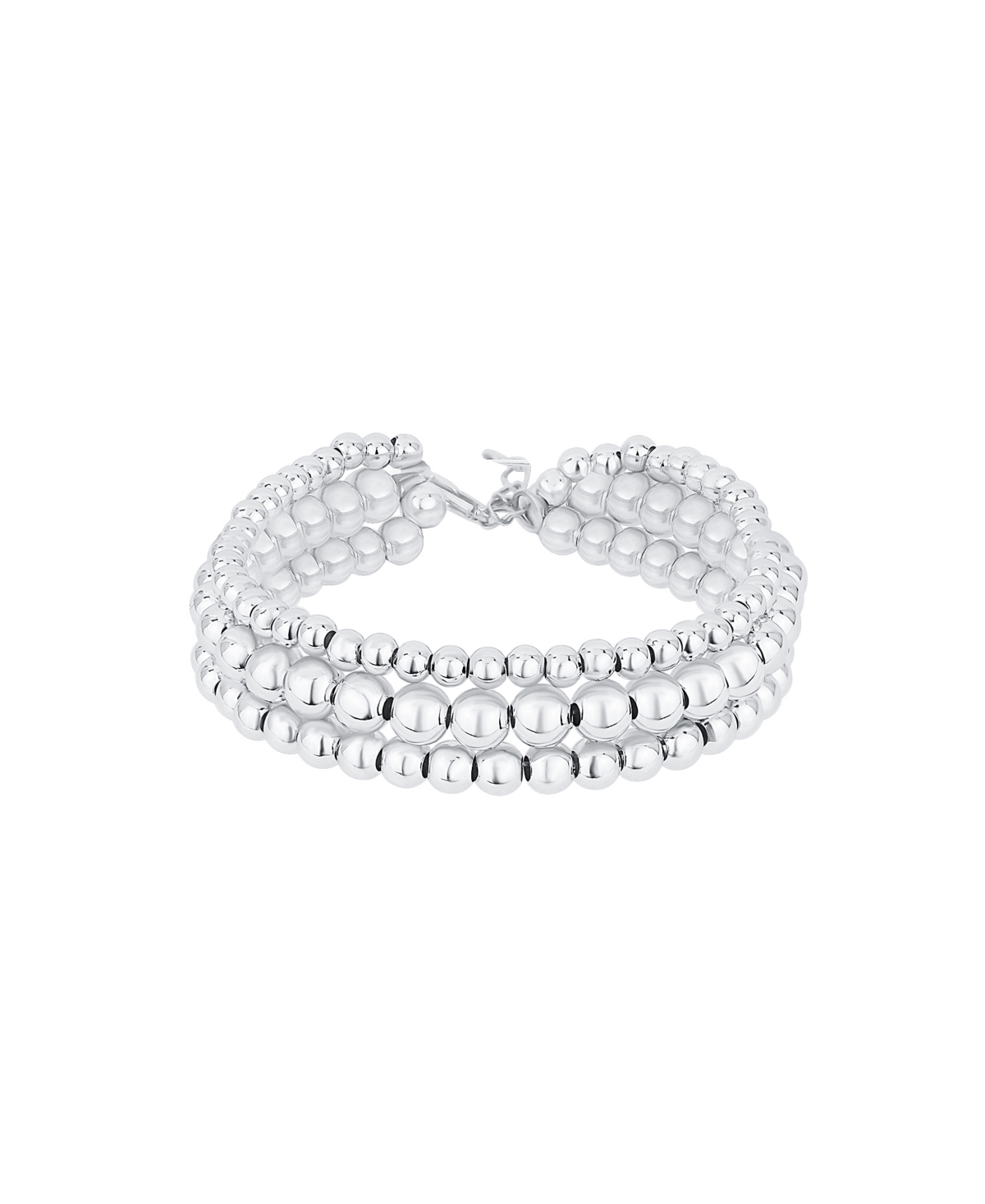 Click here for And Now This Triple Row Bead Bracelet - Silver prices