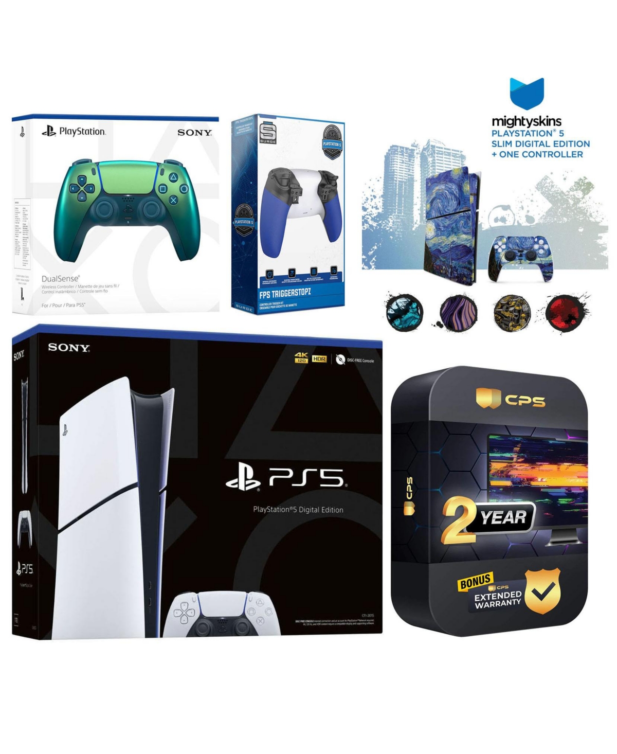 Click here for Sony Playstation 5 Slim Digital with Extra - Chrom... prices