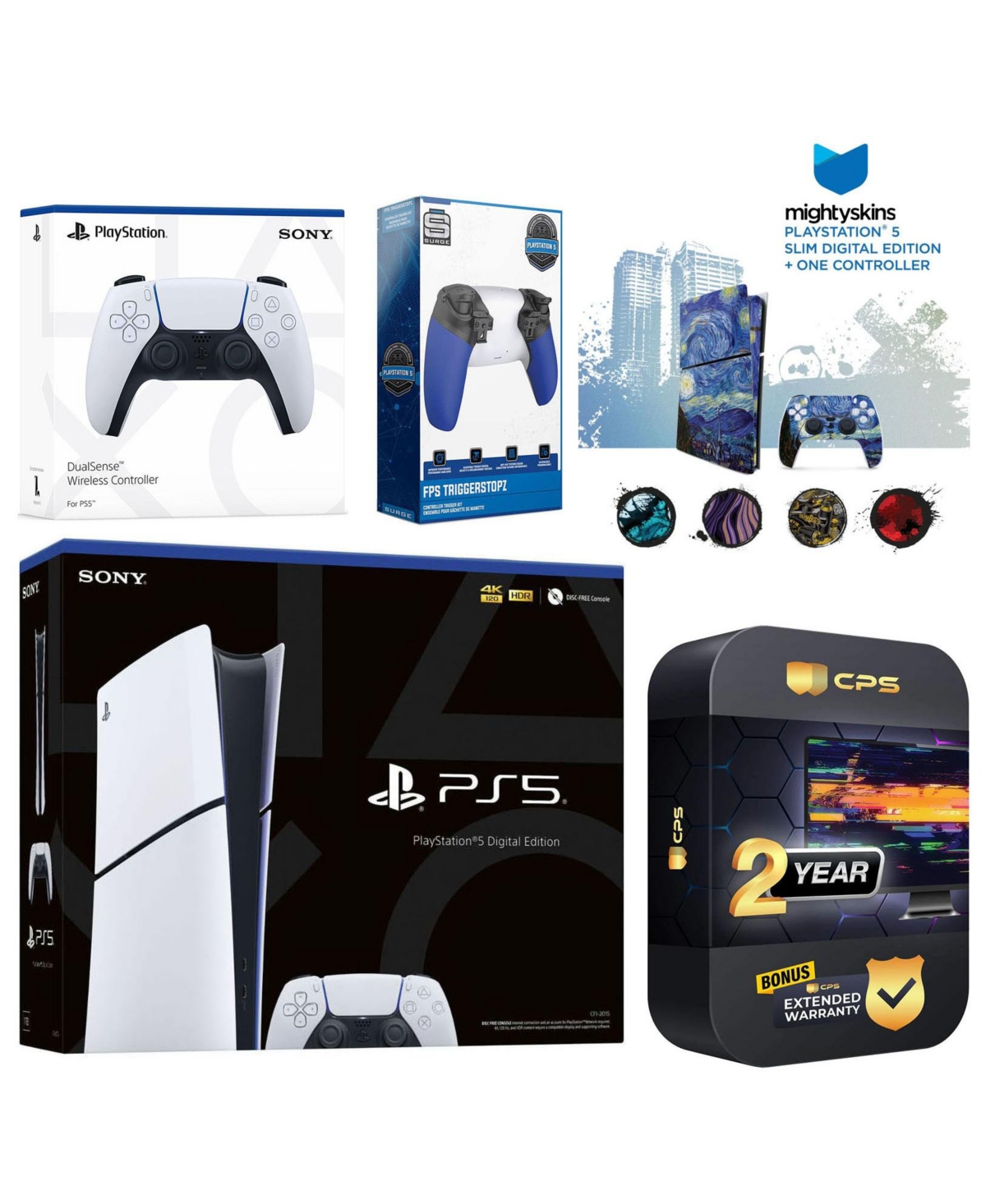Click here for Sony Playstation 5 Slim Digital with Extra - White prices