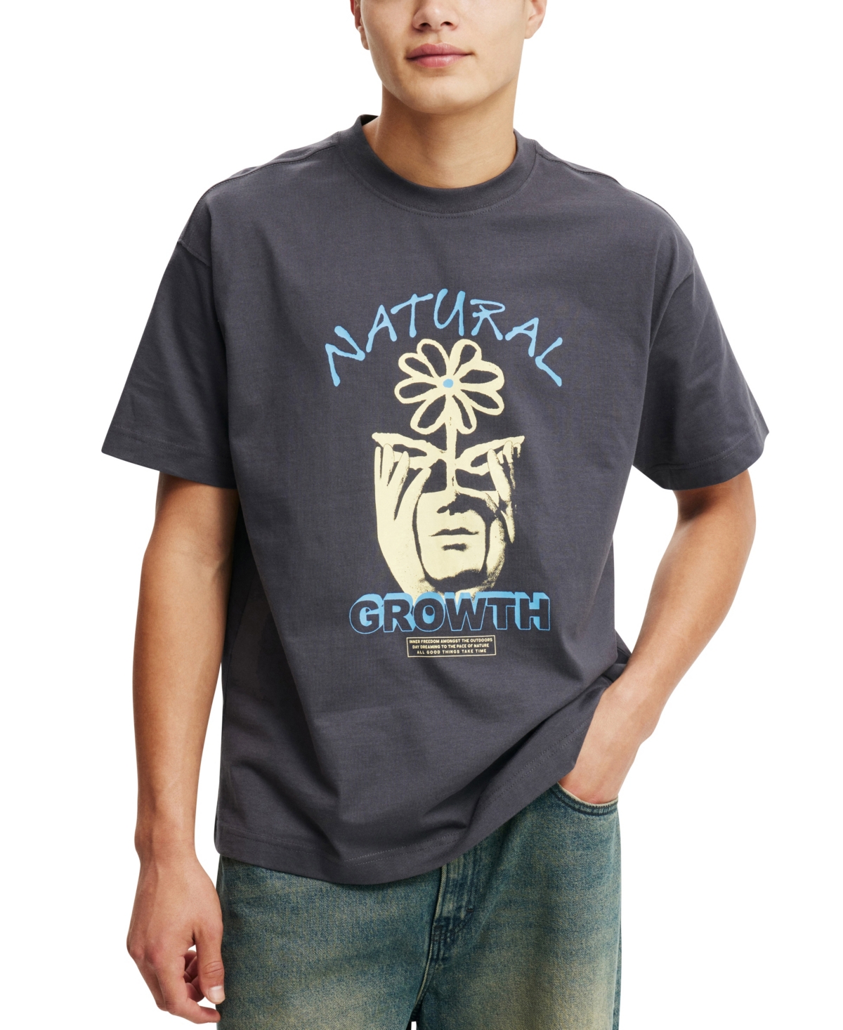 Click here for Cotton On Mens Box Fit Graphic T-Shirt - Late nigh... prices
