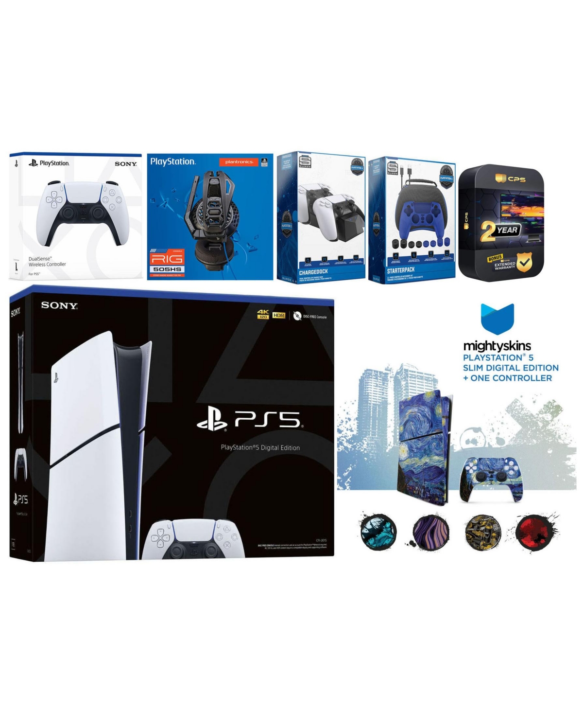 Click here for Sony Playstation 5 Slim Digital with Extra - White prices