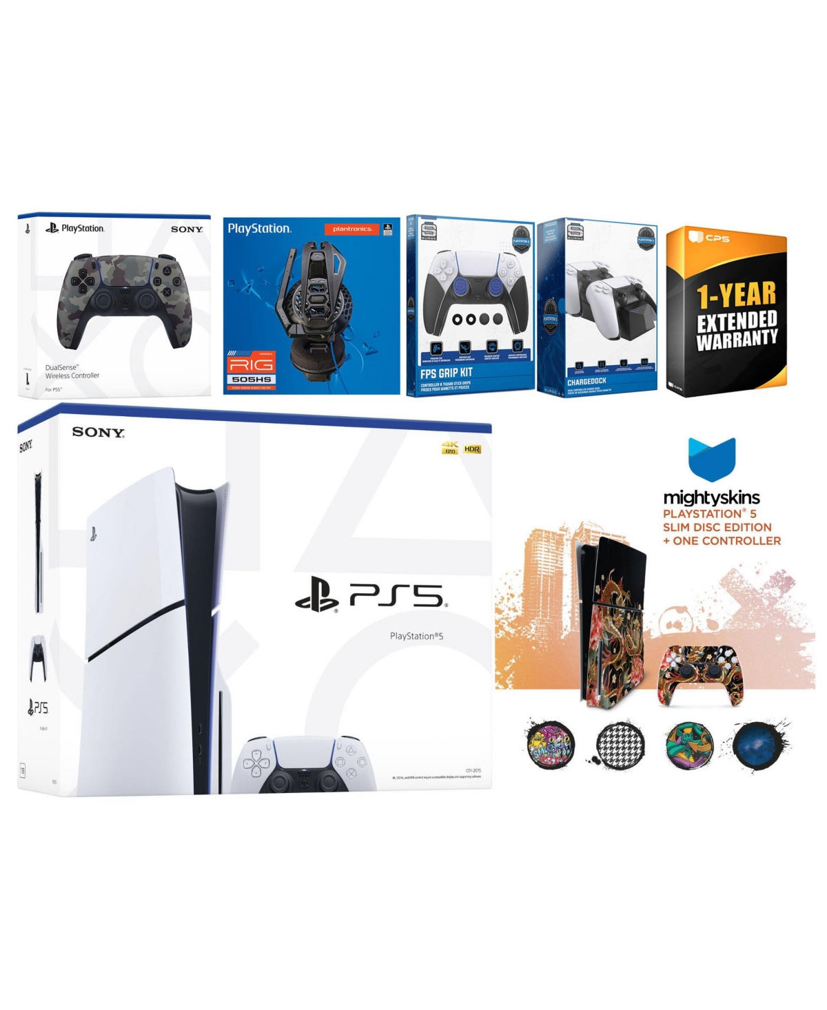 Click here for Sony Playstation 5 Slim Disc with Extra - Gray cam... prices