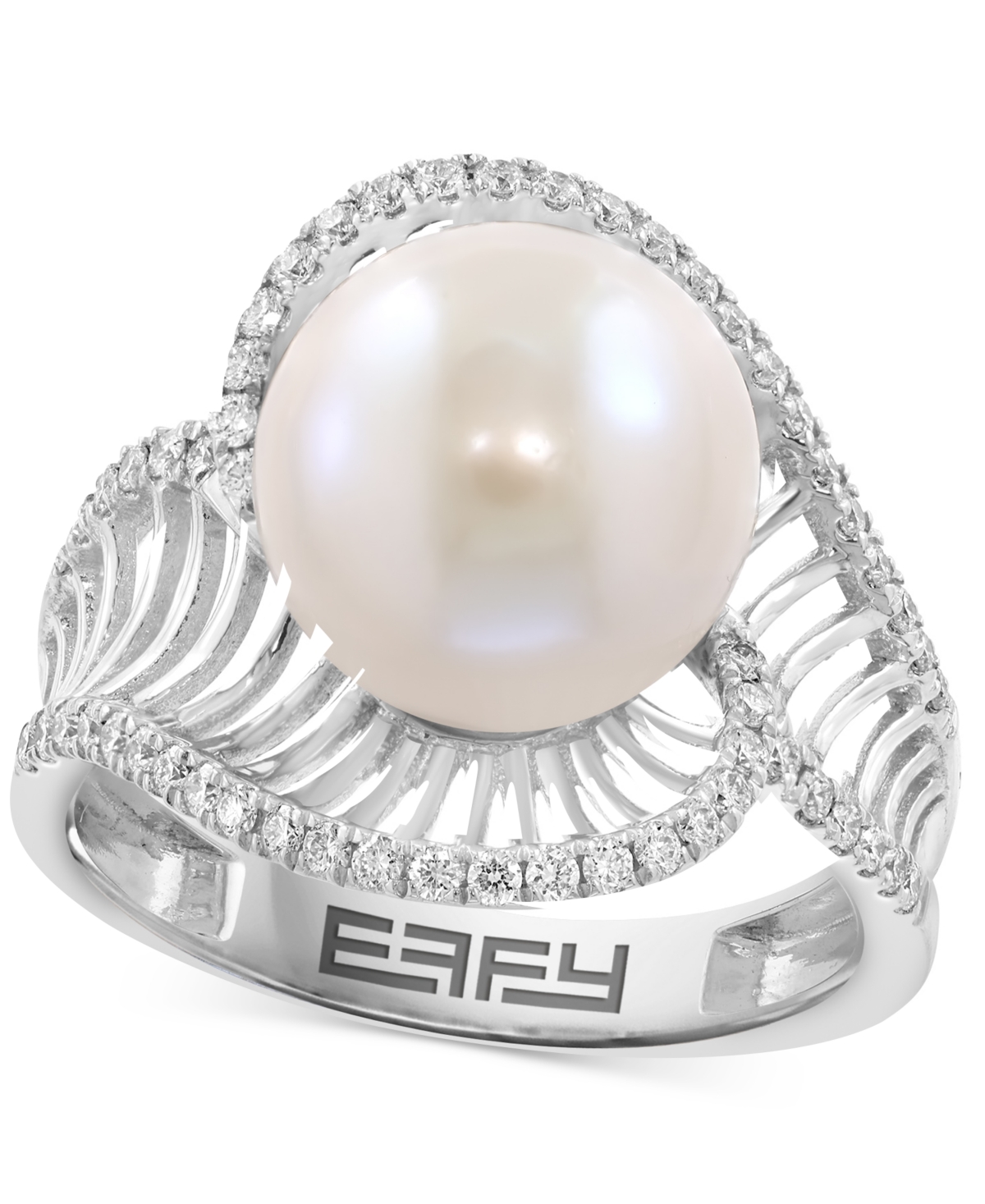 Click here for Effy Cultured Freshwater Pearl (11mm) & Diamond (1... prices