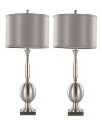 Lumisource 30" Metal Joan Contemporary Table Lamp, Set of 2 - Macy's