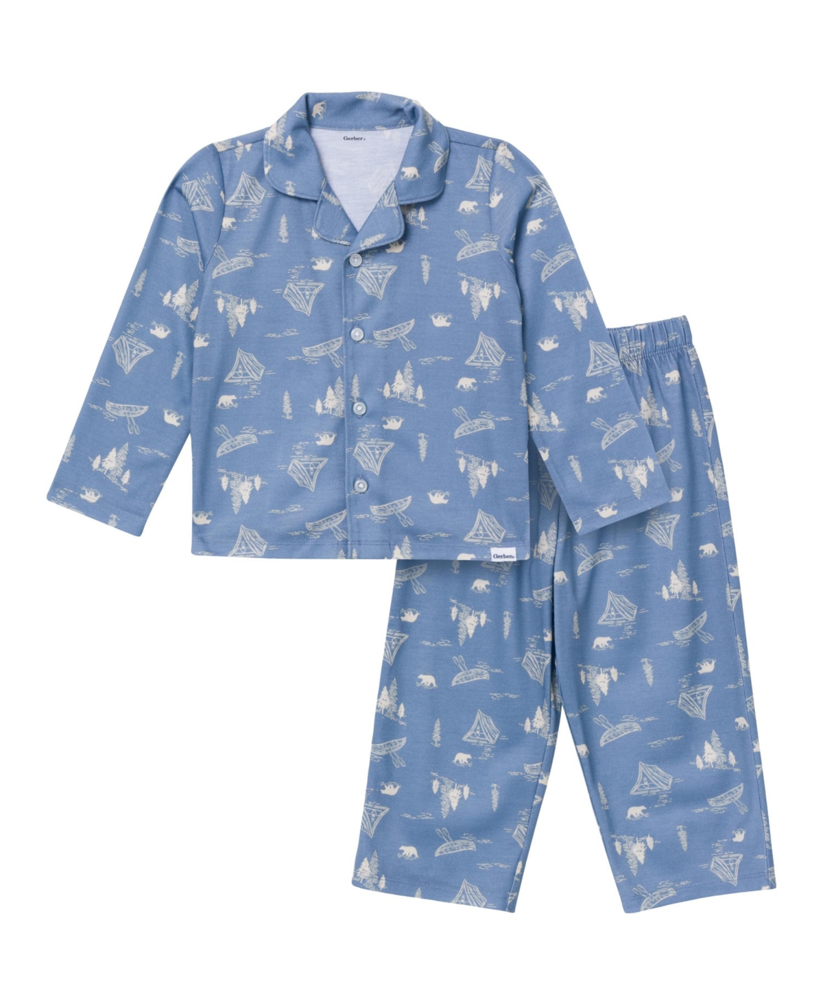 Click here for Gerber Baby Boys 2-Piece Button Up Pajama Set - Be... prices