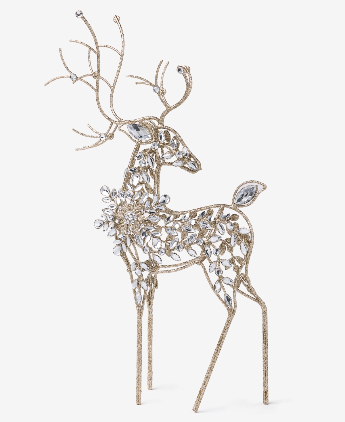 Click here for Holiday Lane Opulence Iron and Gem Deer Figurine... prices
